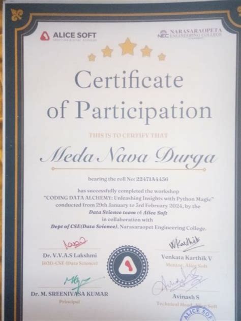 Navadurga Meda On Linkedin Hello Friendshere It Is My Coding Data Alchemy Workshop