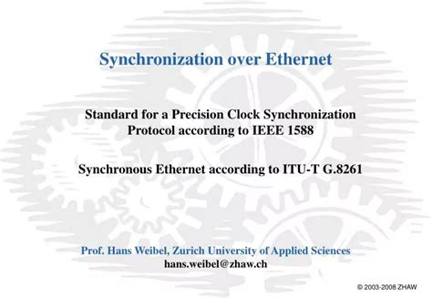 Ppt Synchronization Over Ethernet Powerpoint Presentation Free Download Id 4163498