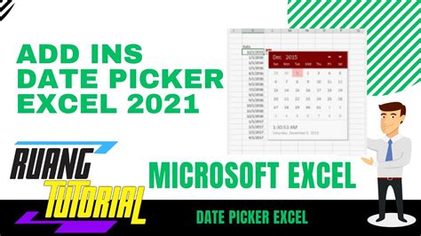 Excel Date Picker Insert An Excel Date Picker Calendar In A Cell Excel