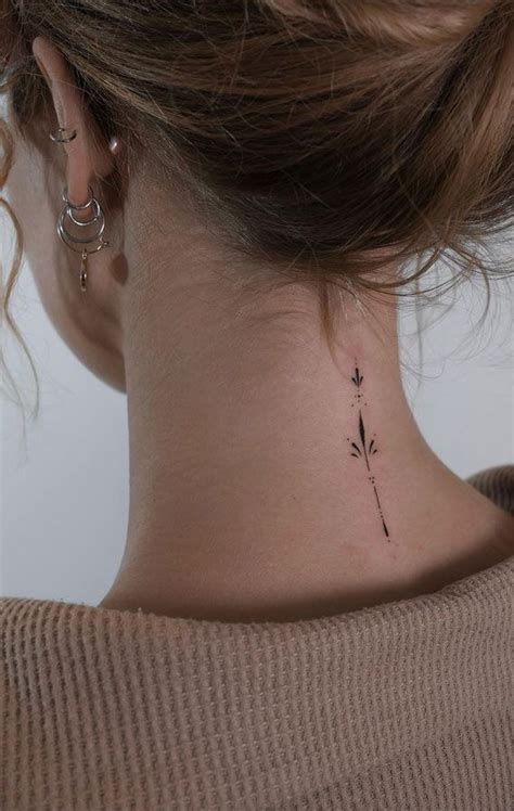 50 Petite Tattoo Ideas Small Back Neck Tattoo Neck Tattoos Women