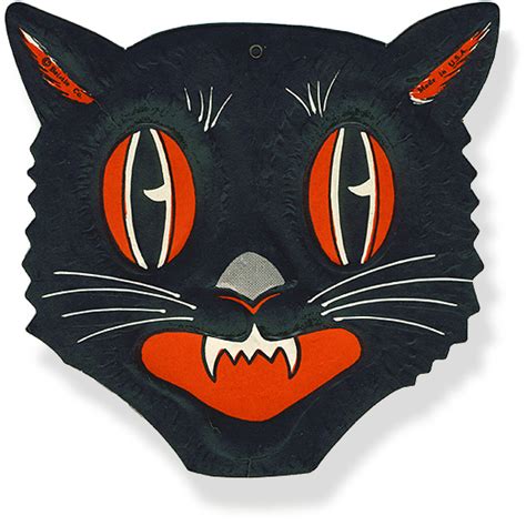 Vintage Halloween Cats At Sally Hyland Blog