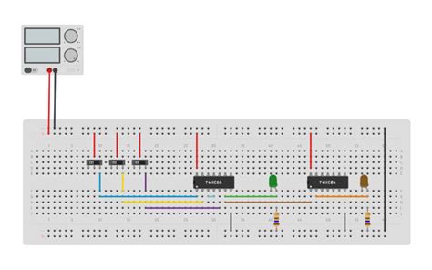 Circuit Design Parity Generator Tinkercad