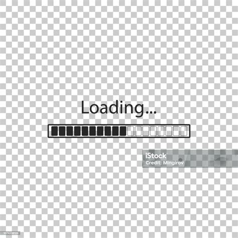 로딩 아이콘 투명 한 배경에 고립입니다 진행률 표시줄 아이콘입니다 평면 디자인입니다 벡터 일러스트 레이 션 0명에 대한 스톡