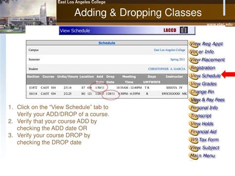 Ppt Using The Student Information System Sis Adding And Dropping