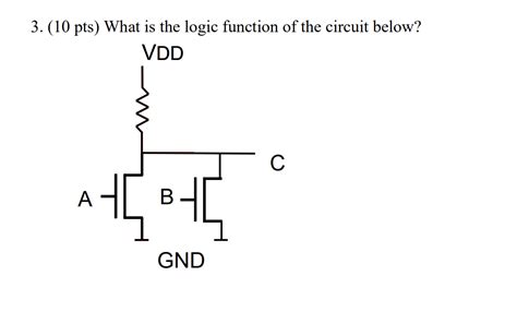 Solved Pts What Is The Logic Function Of The Circuit Chegg Com