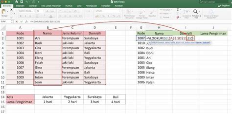Rumus Vlookup Hlookup Excel Contoh Dan Cara Menggunakan Idn Times