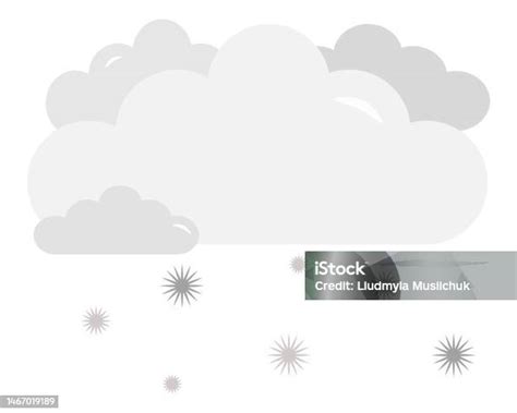 겨울 구름 눈 눈송이 만화 스타일 추상 플랫 추운 날씨 색상 기호입니다 귀여운 눈보라 자연 날씨 요소 기상 인포그래픽 벡터 0