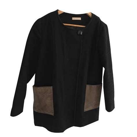 Gat Rimon Coat Black Wool Ref24715 Joli Closet