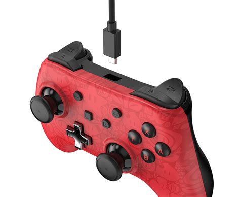Powera Super Mario Bros Red Wired Controller Plus For Nintendo Switch