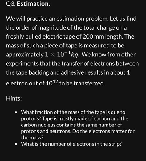 Solved Q3 Estimation We Will Practice An Estimation