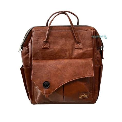 کوله چرم Izim مدل جلو دکمه