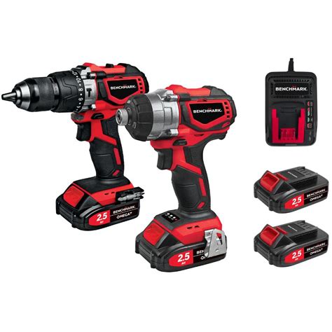 Benchmark 20v Lithium Ion Cordless Hammer Drill And Impact Driver Combo