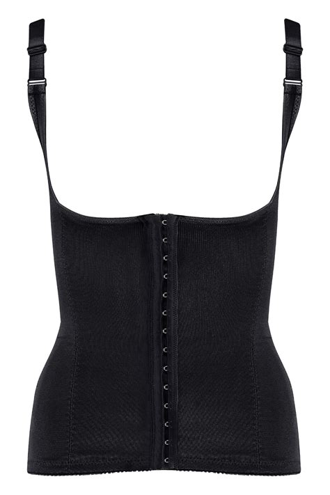 Hourglass Firm Control Back Smoothing Waist Cincher In Black Pour Moi