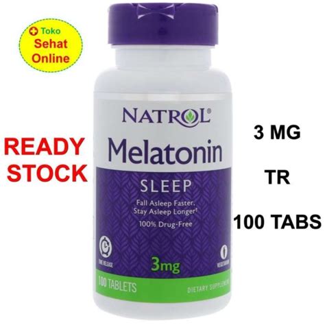 Promo Melatonin Tr Tablet Natrol Mg 100 3 Diskon 17 Di Seller Palang