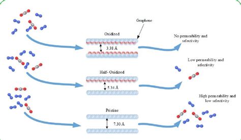 The Effect Of Oxidation On Permeability And Selectivity Of The Go