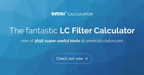 Lc Filter Calculator