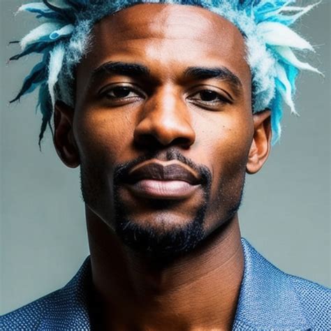Guy With Blue Dyed Hair