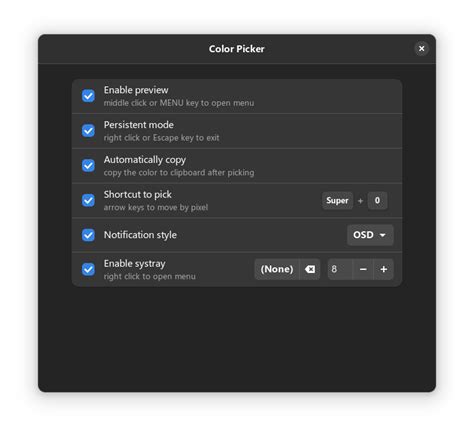 GitHub Tuberry Color Picker Simple Color Picker For GNOME Shell