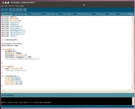 Programming Arduino With Colorimeter Firmware Colorimeter User Manual