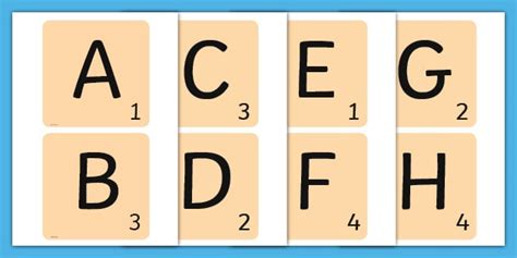 T Scrabble Tiles