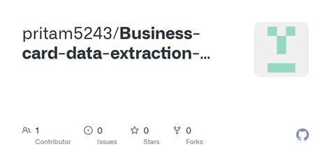 Github Pritam5243 Business Card Data Extraction Using Streamlit