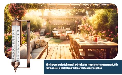 Outdoor Thermometer For Garden Patio Or Greenhouse Stylish