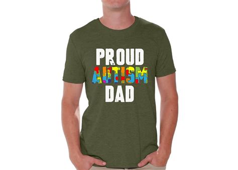 Proud Autism Dad Shirt Autism T Shirt Autism Awareness Shirts For Men