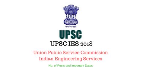 UPSC IES Exam Date Application Form Eligibility Pattern Government Jobs
