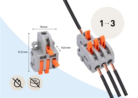Modular Connector 1 Input 3 Outputs 02 4 Mm2 5 Pcs Only 248 € Svb