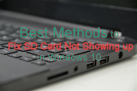 How To Fix SD Card Not Showing Up In Windows