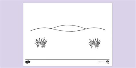 Grassy Field Background Colouring Sheet Colouring Sheets
