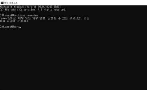 자바 오류 Java은는 내부 또는 외부 명령 실행할 수 있는 프로그램 또는 배치 파일이 아닙니다 해결 네이버 블로그