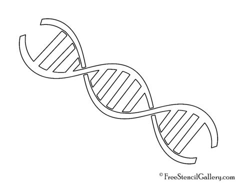 Dna Stencil Free Stencil Gallery