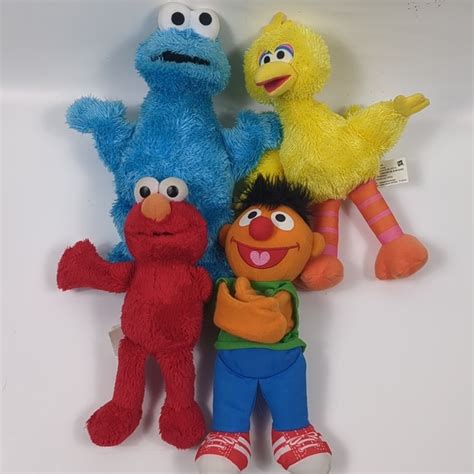 Sesame Street Plush Toys Set At Ryan Henderson Blog