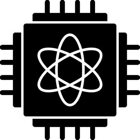 Quantum Computing Glyph Icon 39492693 Vector Art At Vecteezy