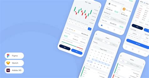 Cryptocurrency Mobile App Ui Kit Graphic Templates Envato Elements