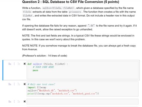 solved question 2 sql database to csv file conversion 5