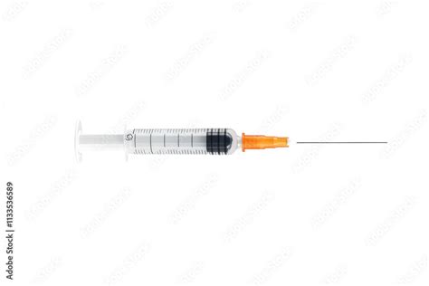 Insulin Syringes For Precise Insulin Dosing And Control Isolated On