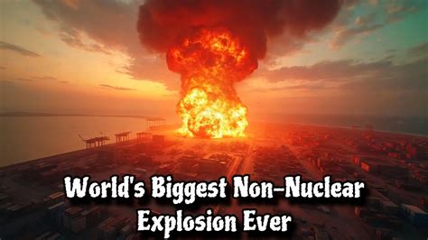 The Biggest Non Nuclear Explosions In History Worlds Biggest Non
