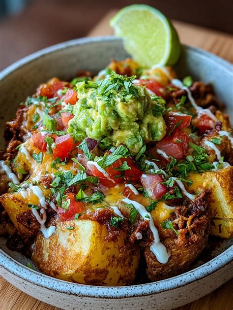 Loaded Potato Taco Bowls 9 Flavors Zawa Recipes