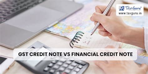 GST Credit Note Vs Financial Credit Note