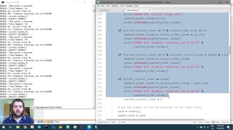 Auditory Psychophysics Using Python And Psychopy Video 12 Recap Youtube