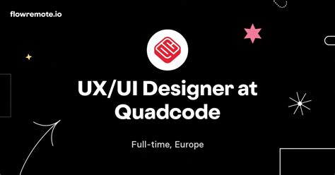 Hiring Full Time Uxui Designer At Quadcode