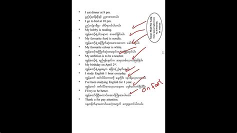 ကိုယ့်အကြောင်းကို အဂ်လိပ်လိုပြောကြရအောင်။ Sayar Myat Noe Aung Licensed English Tour Guide Youtube