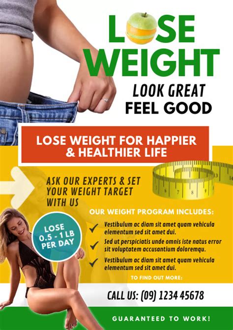 Weight Loss Challenge Flyer Template