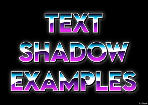 Text Shadow Examples Text Effect And Logo Design Font