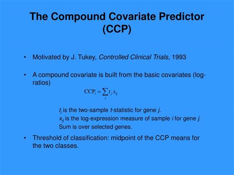 Ppt Development And Validation Of Prognostic Classifiers Using High