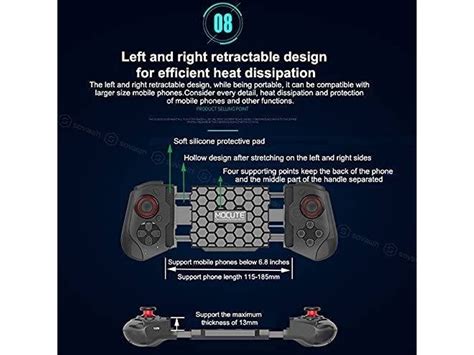 Bluetooth Mobile Game Controller Para Iphone Android Pc Multifuncional Telescopic Wireless