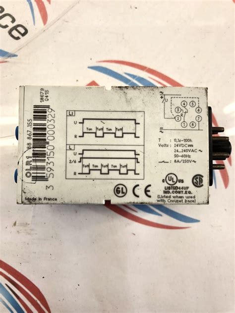 CROUZET OLR TIMING RELAY VDC HZ