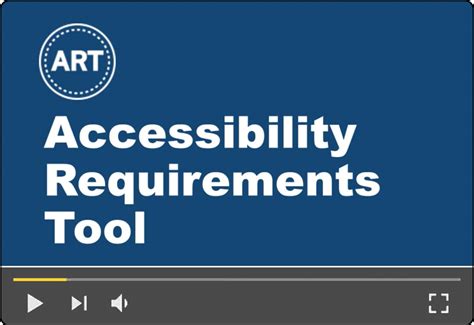 Accessibility Requirements Tool Art